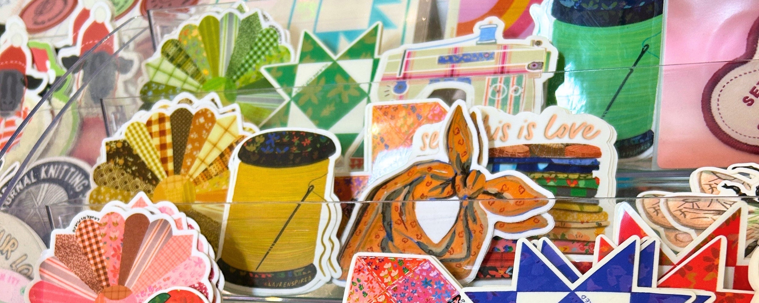 Stickers, Pins, Patches, Totes, Prints | Sew to Speak | Online Craft ...