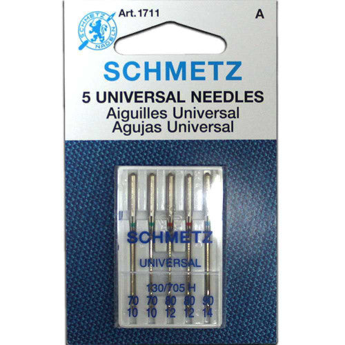 Schmetz Universal Needles Assorted - 70/80/90, 5 pack – Sew to Speak